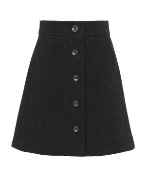 Chloé A-line Mini Skirt - Black