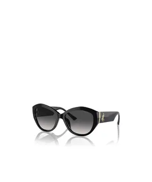 JIMMY CHOO Geometric Frame Sunglasses - Black
