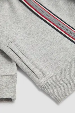 Moncler Tracksuit With Logo Patch And Striped Trim
