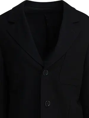 Celine Tailored Jacket In Cashmere Flannel - Black