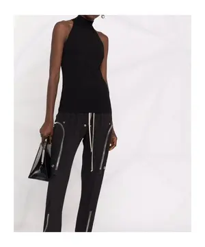 Givenchy High Neck Sleeveless Cut-out Top