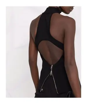 Givenchy High Neck Sleeveless Cut-out Top