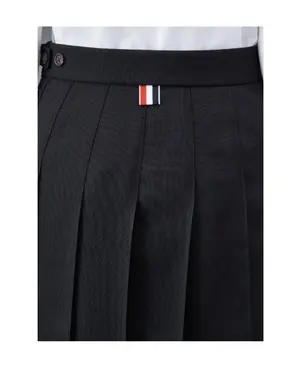 Thom Browne Pleated Mini Skirt - Black