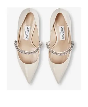 JIMMY CHOO Bing 65 Pumps With Crystal Straps - Nude