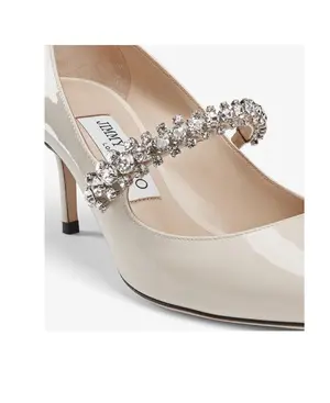 JIMMY CHOO Bing 65 Pumps With Crystal Straps - Nude