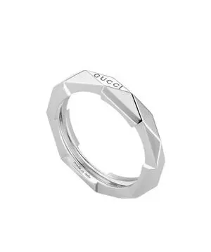 Gucci Logo Ring - White
