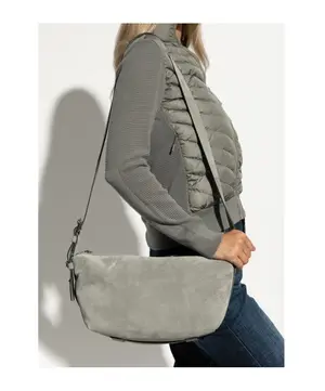 Moschino Embossed Zipped Shoulder Bag