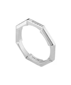 Gucci Logo Band Ring - Gray
