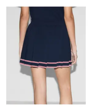 Gucci Pleated Skirt With Striped Trim