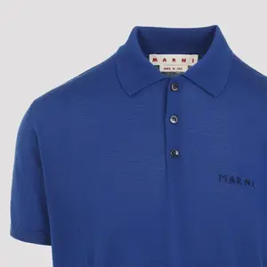 Marni Embroidered Short-sleeve Polo Shirt