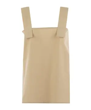 Antonelli Firenze Flared Wide-strap Top - Nude
