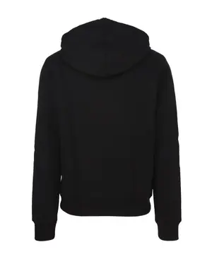 LANVIN Logo Hooded Sweater - Black