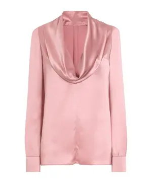 Dolce & Gabbana Cowl Neck Long Sleeve Blouse