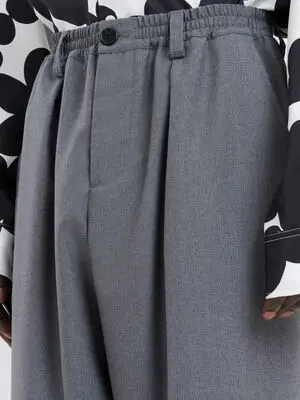 Marni Straight-leg Cropped Trousers - Grey