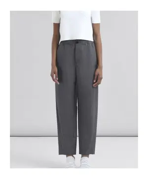 Marni Symbol Straight Leg Trousers - Grey