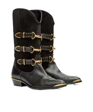 Isabel Marant Étoile Mexia Buckled Boots - Black
