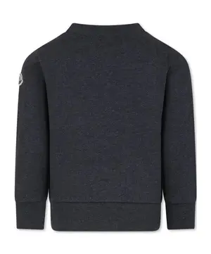 Moncler Logo Printed Crewneck Fleece Sweatshirt