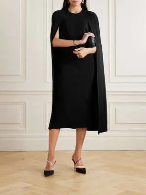 Stella McCartney Cape Effect Midi Dress