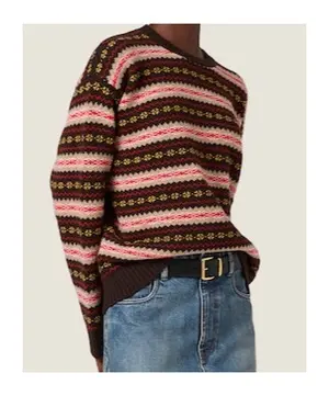 Miu Miu Crewneck Knitted Jumper - Dark Brown