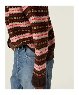 Miu Miu Crewneck Knitted Jumper - Dark Brown