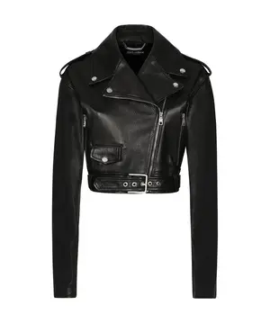 Dolce & Gabbana Leather Biker Jacket