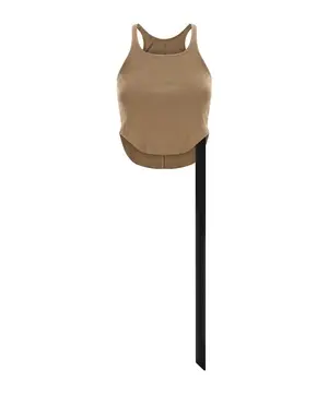 Rick Owens Ribbed Cropped Tank Top