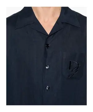 Dolce & Gabbana Dolce Gabbana Logo Embroidered Short Sleeved Shirt