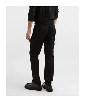 Dolce & Gabbana Logo Plaque Cargo Pants - Black