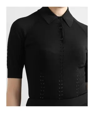 Dolce & Gabbana Fine-knit Polo Top