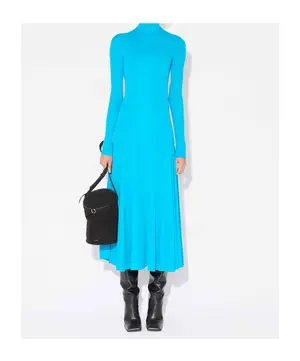 Alaïa Fluid Jersey Heart Back Dress