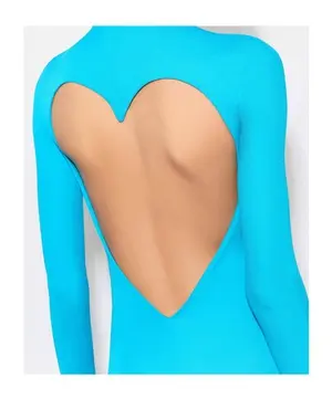 Alaïa Fluid Jersey Heart Back Dress