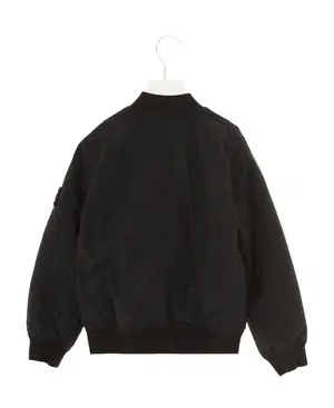 Stone Island Compass Patch Feather-down Bomber Jacket - Black