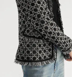 Dior Macrocannage Textured Tweed Jacket
