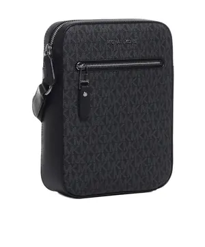 Michael Kors Varick Logo Detailed Zipped Messenger Bag
