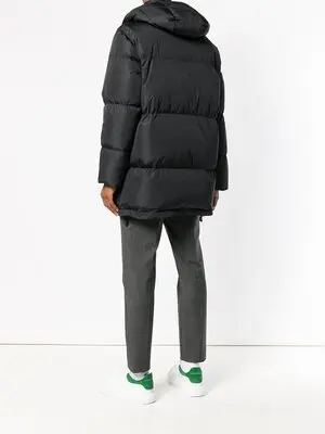 MSGM Logo Printed Padded Down Jacket