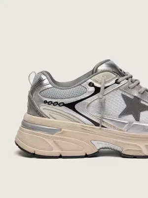 GOLDEN GOOSE Lightstar Lace-up Sneakers - Grey
