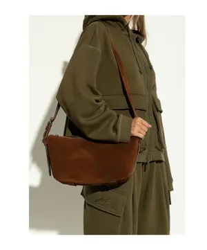 Moschino Embossed Zipped Shoulder Bag