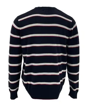 Emporio Armani Striped Crewneck Sweater