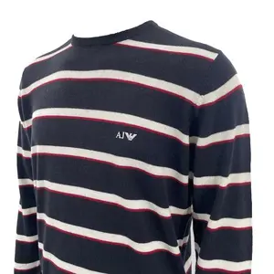 Emporio Armani Striped Crewneck Sweater