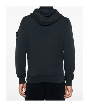 Stone Island Logo Patch Zip-up Hooded Jacket