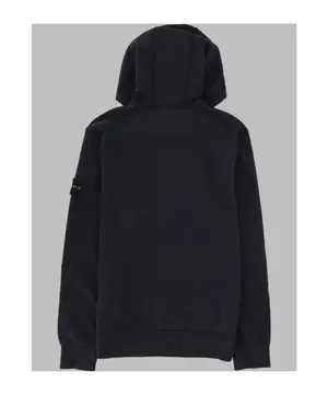 Stone Island Logo Patch Zip-up Hooded Jacket