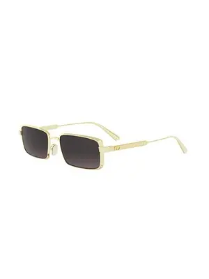 Dior Rectangular Frame Sunglasses With Branded Logo - Black
