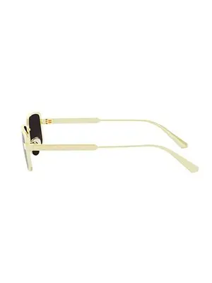 Dior Rectangular Frame Sunglasses With Branded Logo - Black