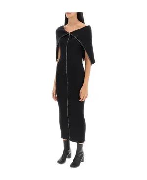 MAISON MARGIELA Ribbed Zip-up Knitted Dress