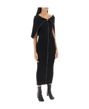 MAISON MARGIELA Ribbed Zip-up Knitted Dress