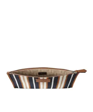 Fendi Signature Striped Flat Pouch - Multi-color