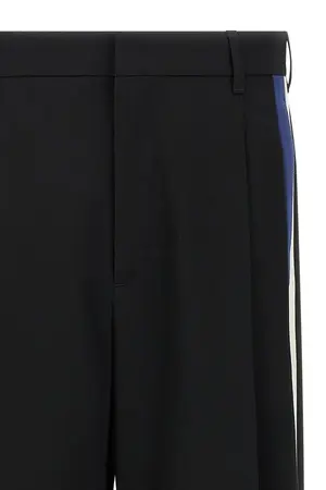 Marni Wool Trousers With Bicolour Side Bands