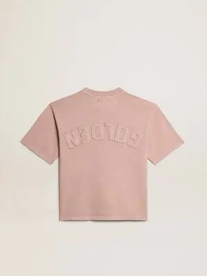 GOLDEN GOOSE Boxy Logo T-shirt - Pink