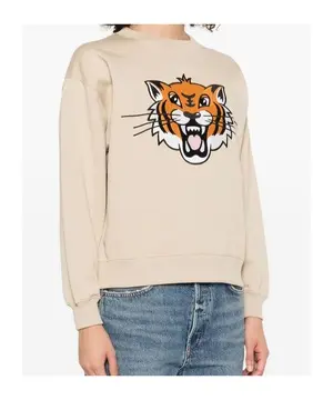 Kenzo Happy Tiger Embroidered Sweatshirt