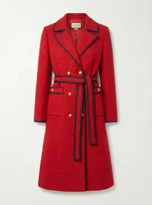 Gucci Double-breasted Belted Waist Coat